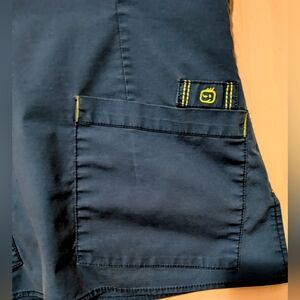 Wonder Flex | Tops | Wonder Flex Nursing Medical Scrub Uniform Navy ...